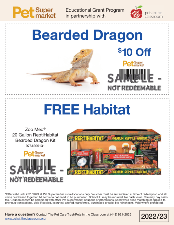 Pet Supermarket Grant Coupon Samples | Education Grants