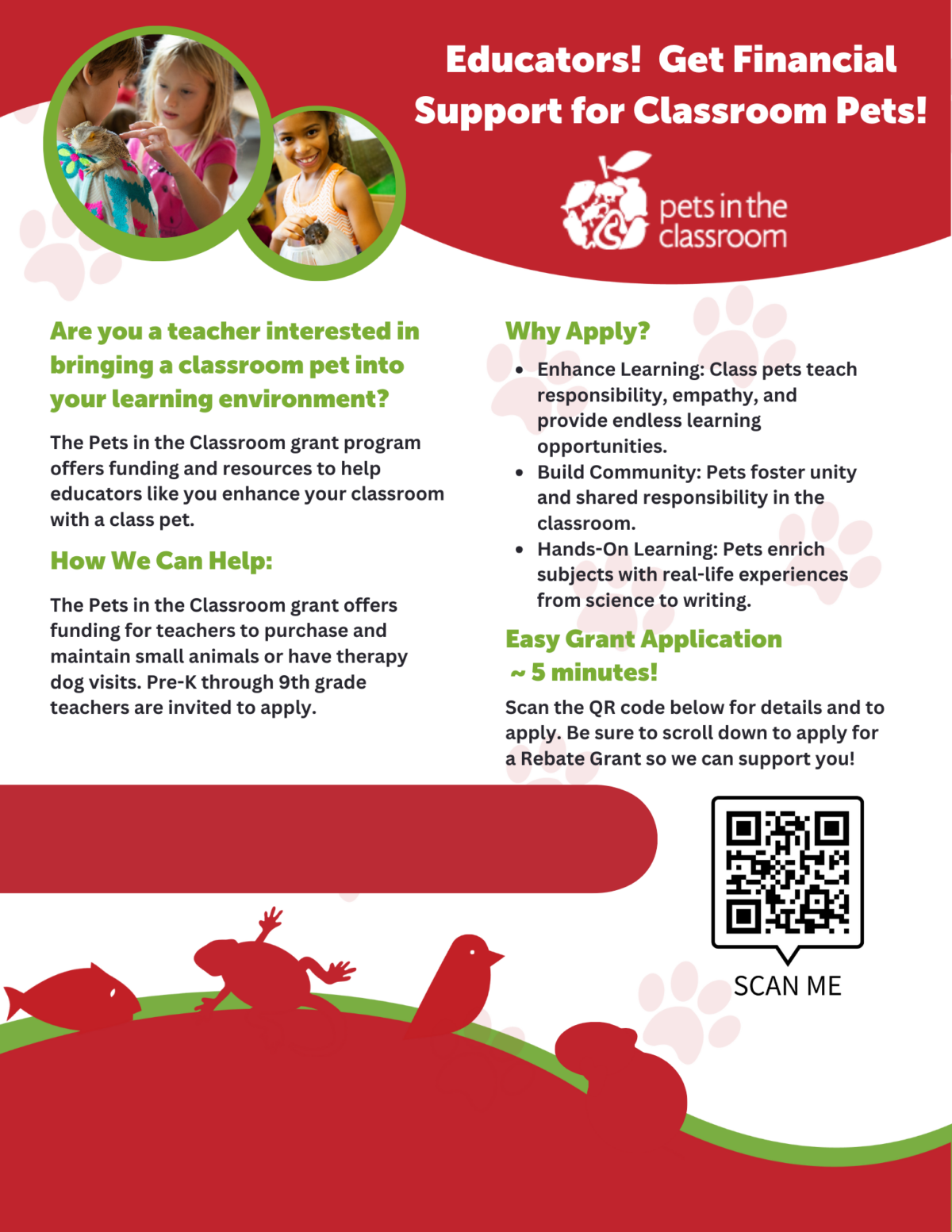 Pets in the Classroom Media Kit | Education Grants