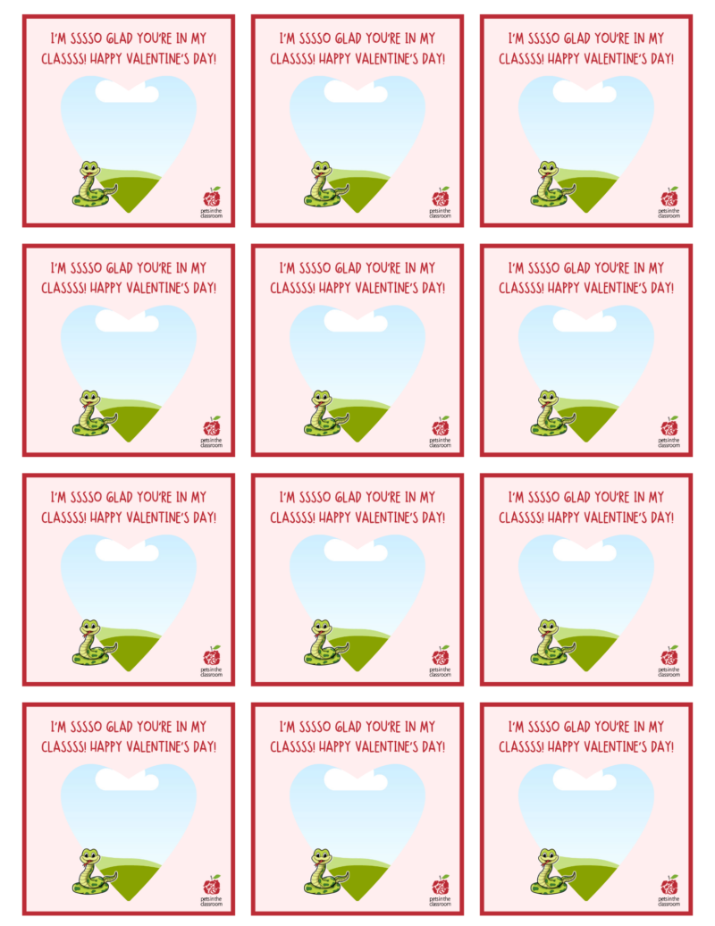 Class Pet Printable Valentines | Education Grants